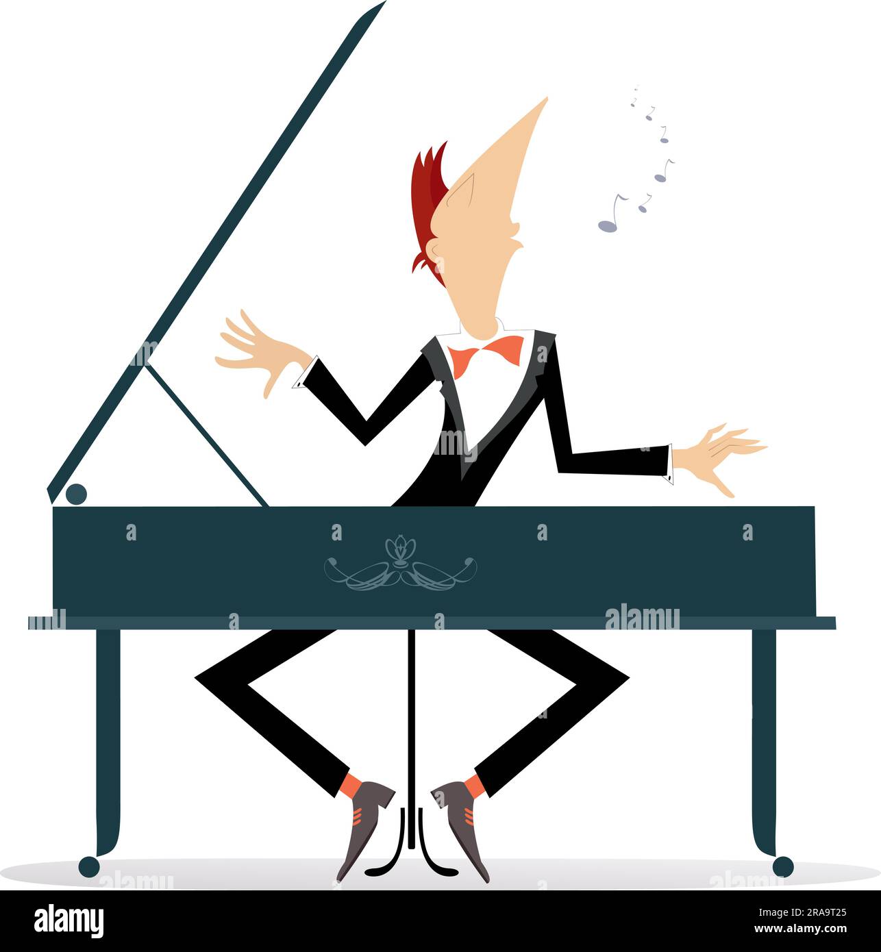 Singer male expressive Stock Vector Images - Alamy