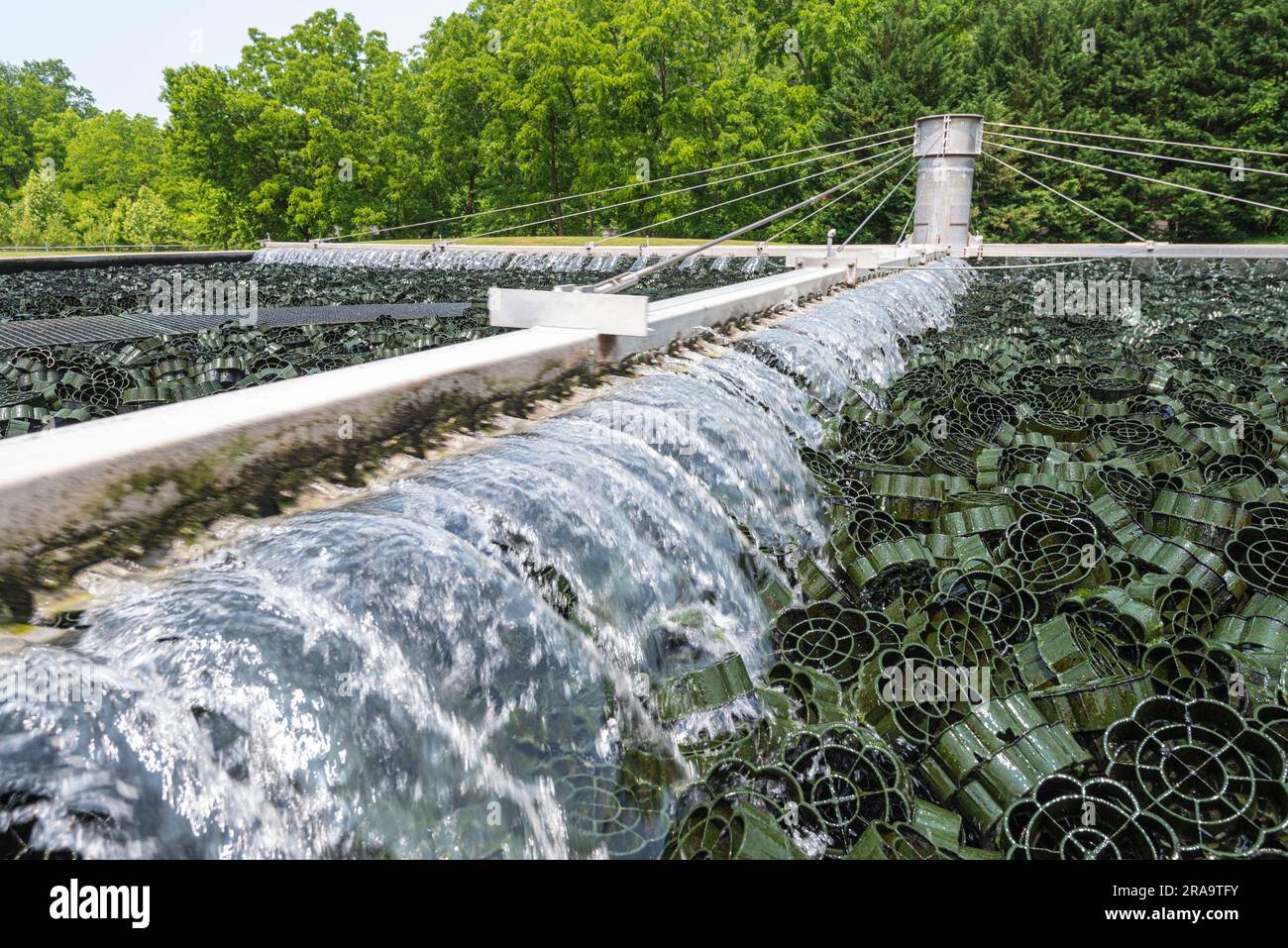 Waste water treatment facility, Pennsylvania, USA Stock Photo - Alamy