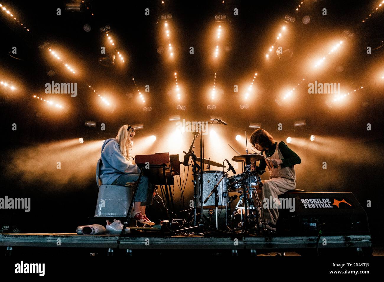 Roskilde, Denmark. 01st July, 2023. The jazz duo Domi and JD Beck ...
