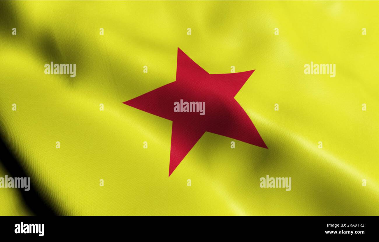 3D Illustration of a waving Comoros city flag of Moheli Stock Photo - Alamy