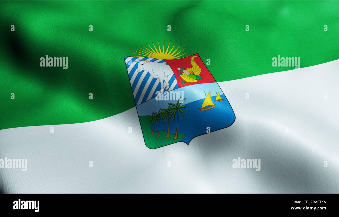 3d flag sucre department hi-res stock photography and images - Alamy