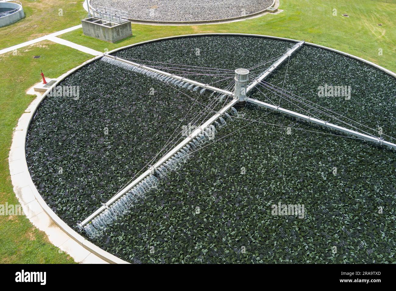 Waste water treatment facility, Pennsylvania, USA Stock Photo - Alamy