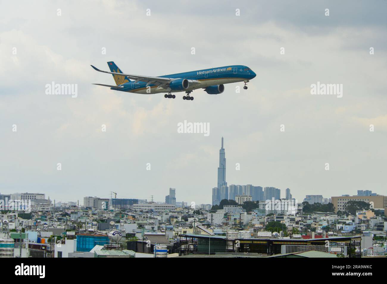 Saigon, Vietnam - Jun 28, 2023. VN-A888 Vietnam Airlines Airbus A350 ...