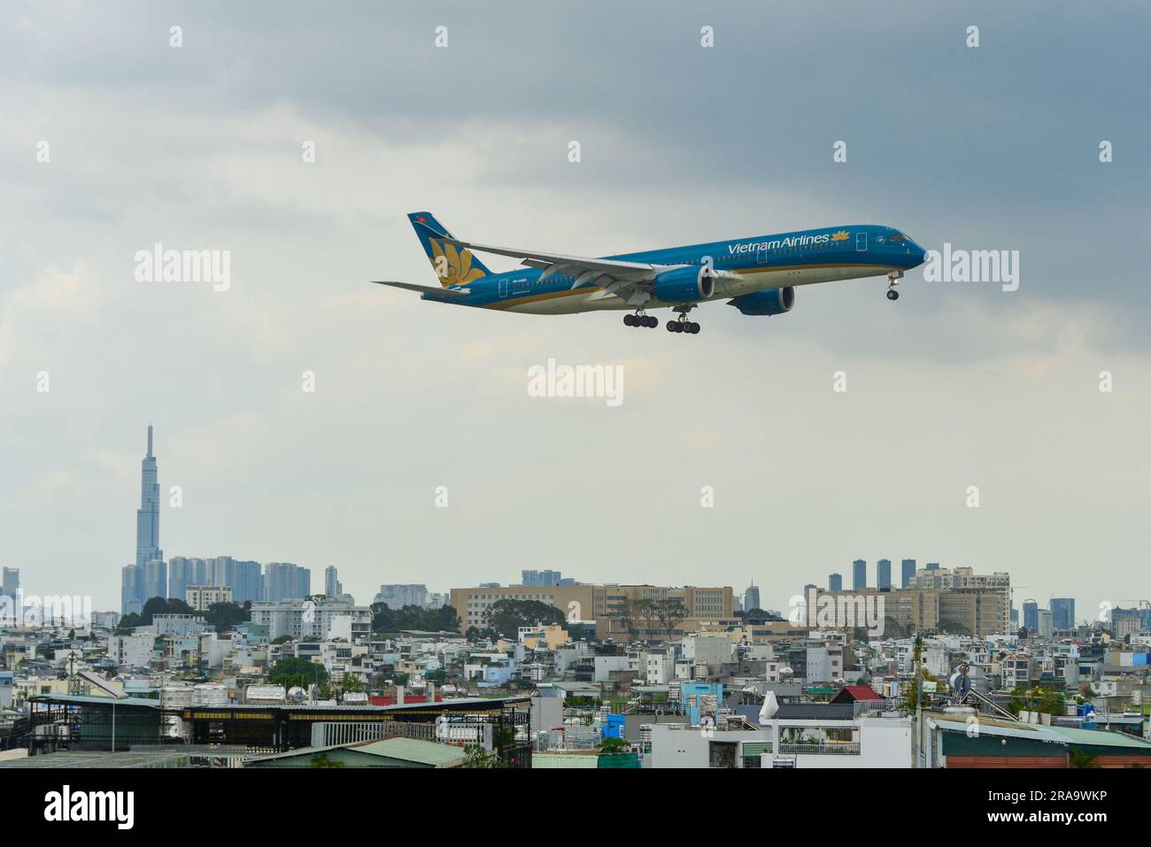Saigon, Vietnam - Jun 28, 2023. VN-A888 Vietnam Airlines Airbus A350 ...