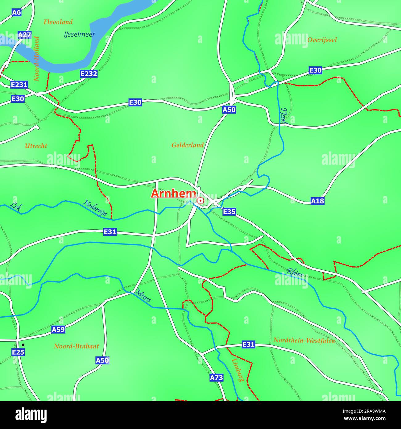 Arnhem map hi-res stock photography and images - Alamy