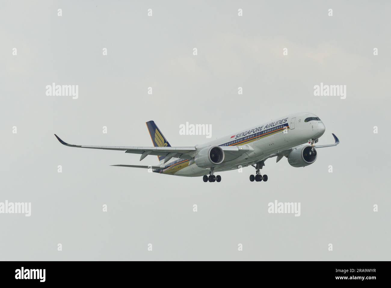 Saigon, Vietnam - Jun 28, 2023. 9V-SHE Singapore Airlines Airbus A350 ...