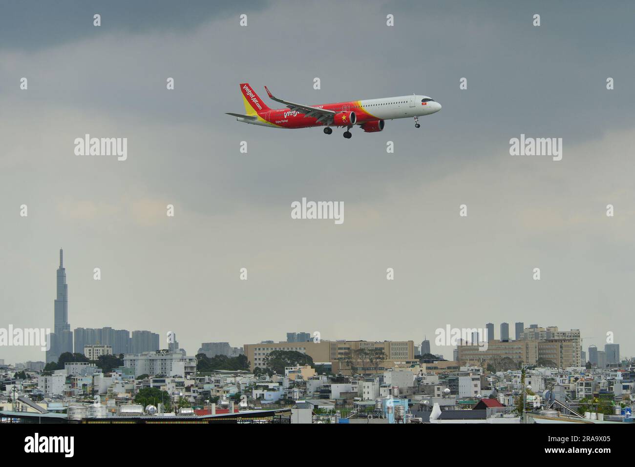 Saigon, Vietnam - Jun 28, 2023. VN-A534 VietJetAir Airbus A321neo ...