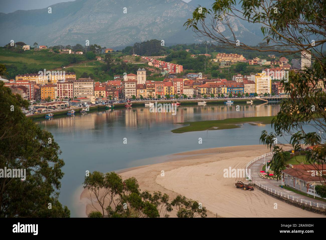 Aerial view of Ribadesella in north Spain Stock Photo - Alamy