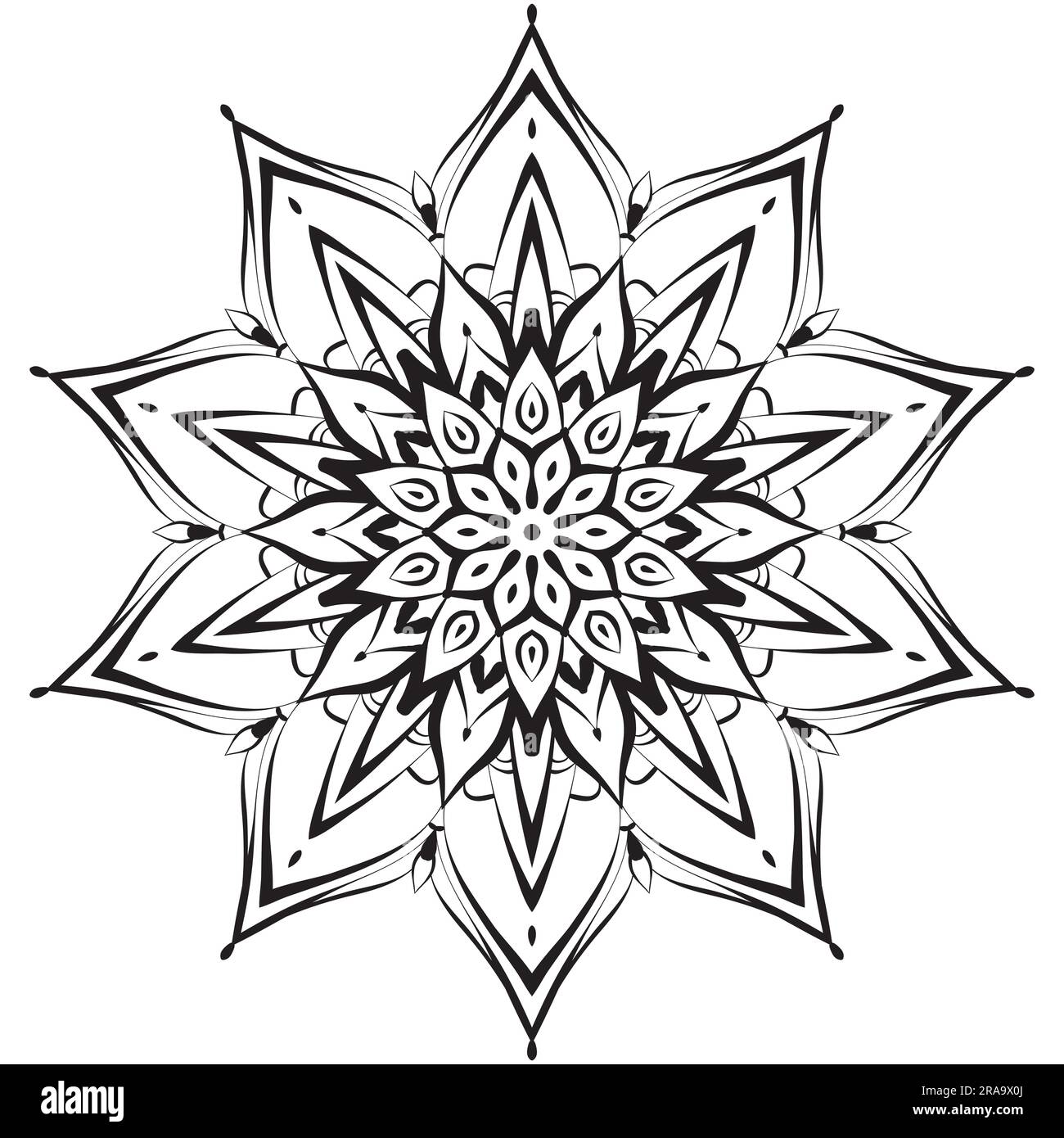 Mindfulness coloring page Cut Out Stock Images & Pictures - Alamy