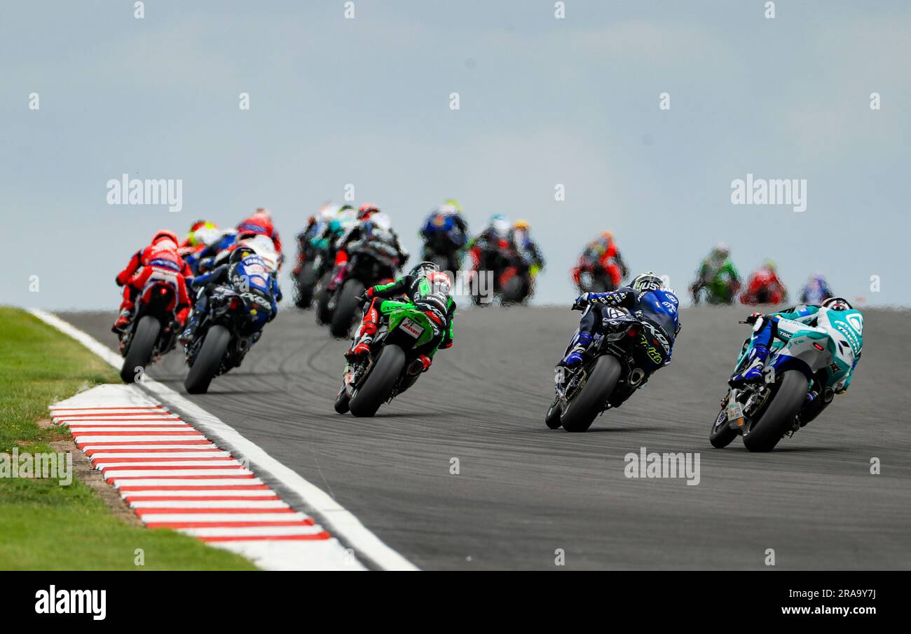 General view during the World SBK Superpole Race on day three of the ...