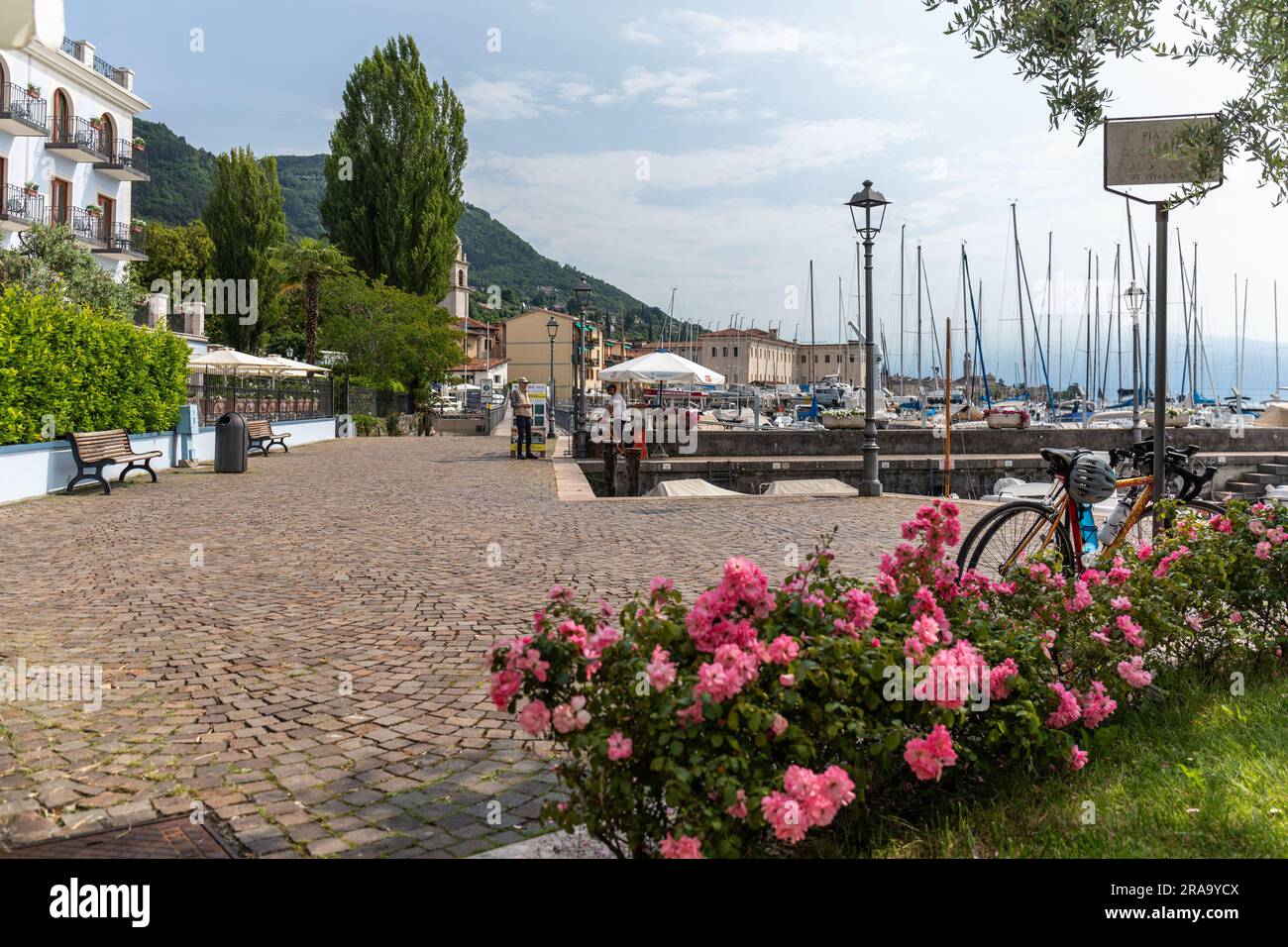 Piazza Decorati al Valor Civile in Salo. Salo's lakeside promenade is ...