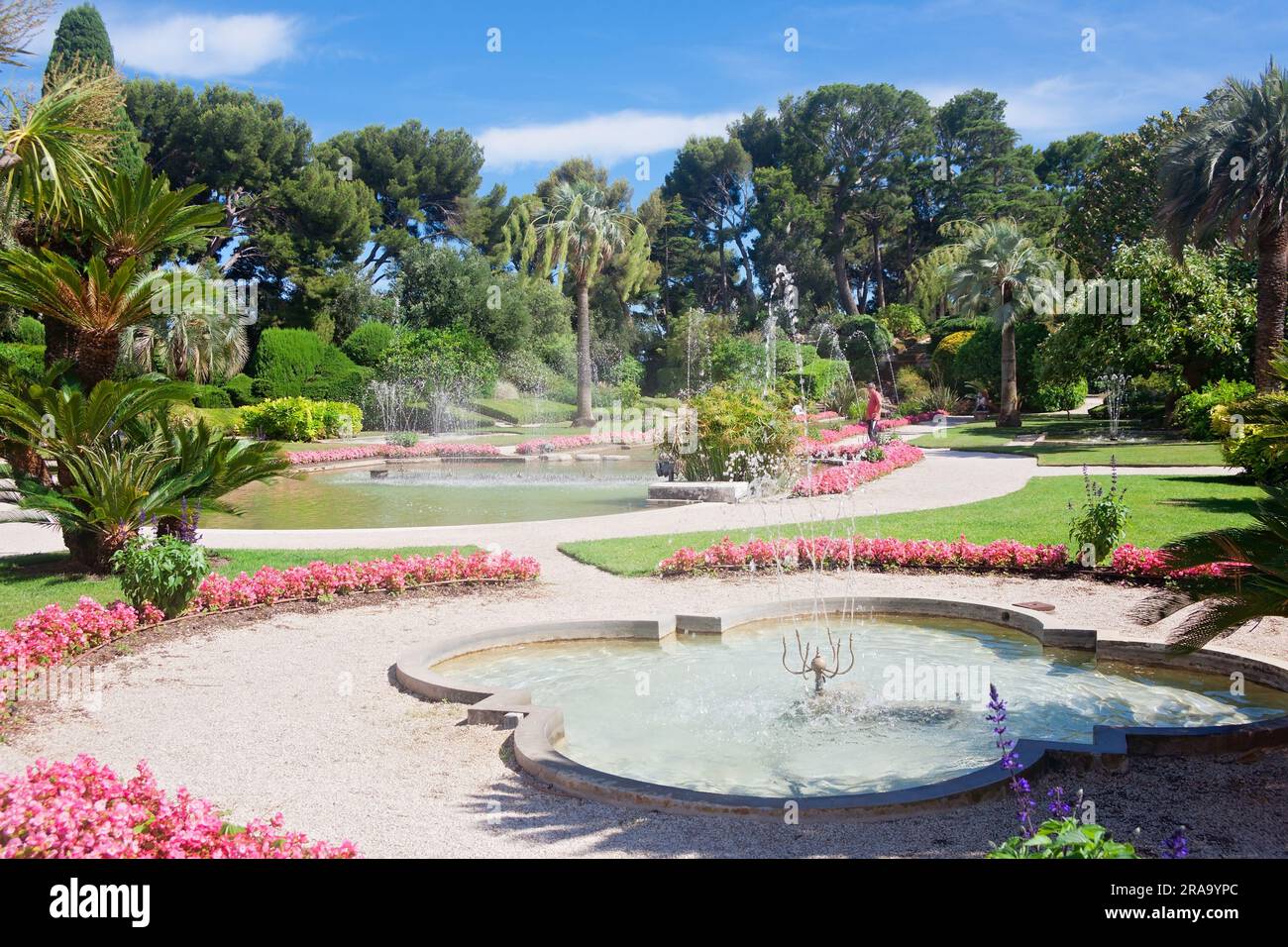 Villa and Garden Ephrussi de Rothschild, French riviera, France Stock ...