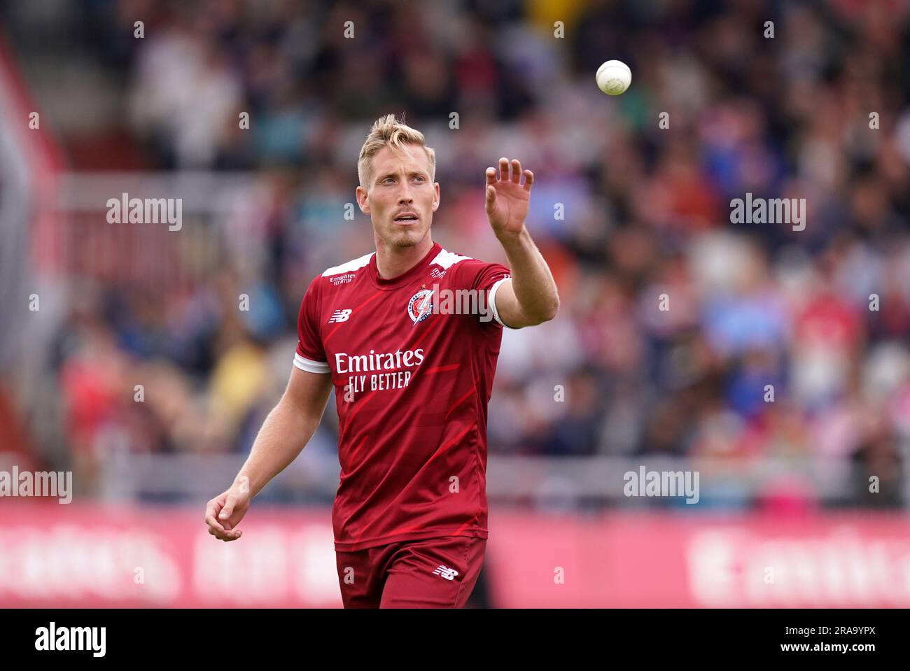 Lancashire Lightning's Luke Wood during the Vitality Blast T20 match at ...