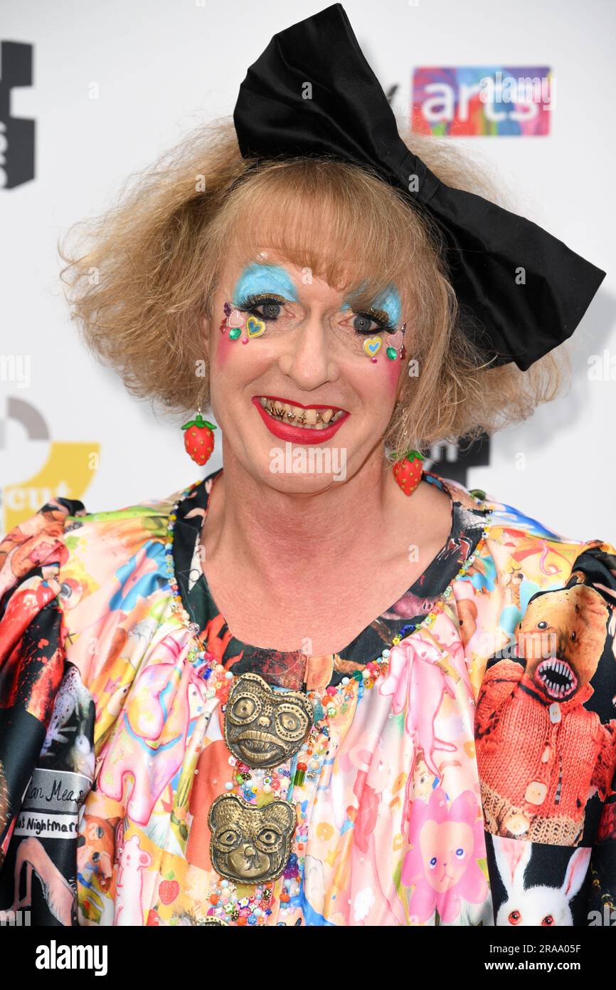 London, UK. July 2nd, 2023. Grayson Perry arriving at The South Bank ...