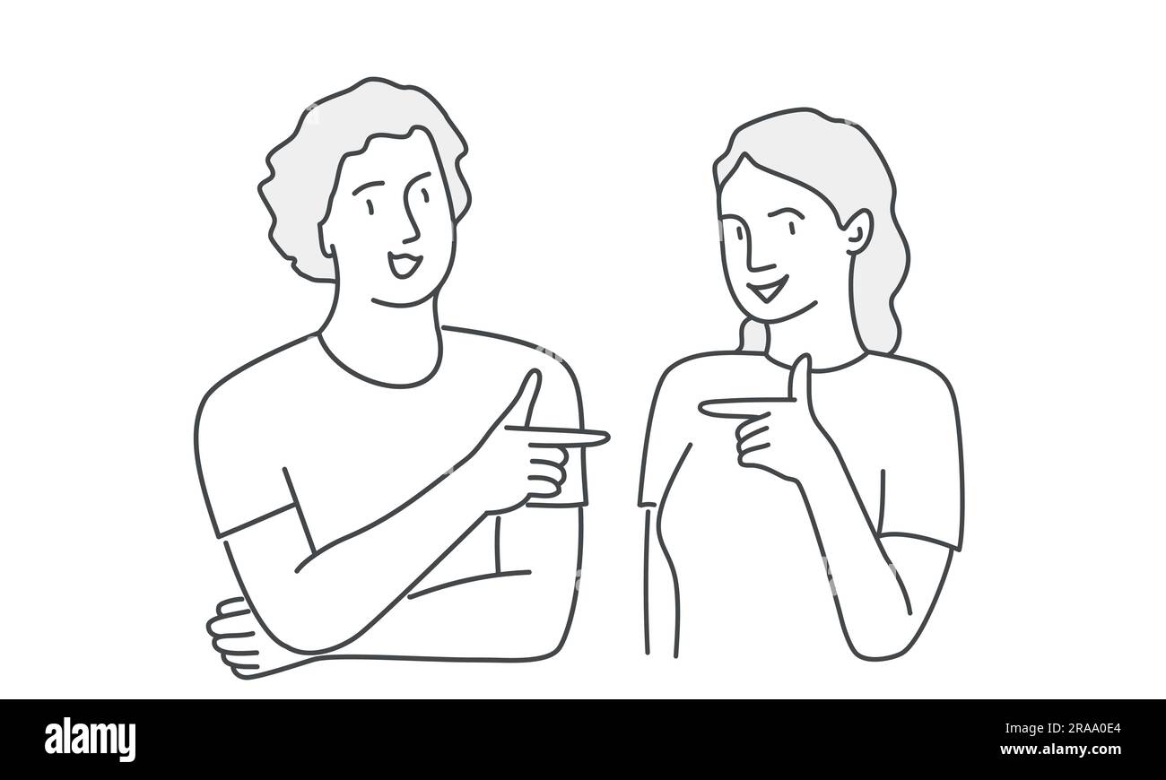 Guy, girl point fingers at each other. Young people blame for failures ...