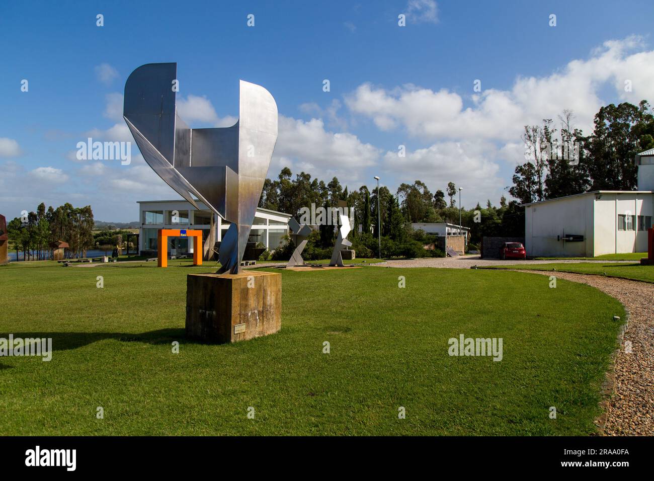 Art sculpture at Fundación Pablo Atchugarry, a renowned art foundation ...