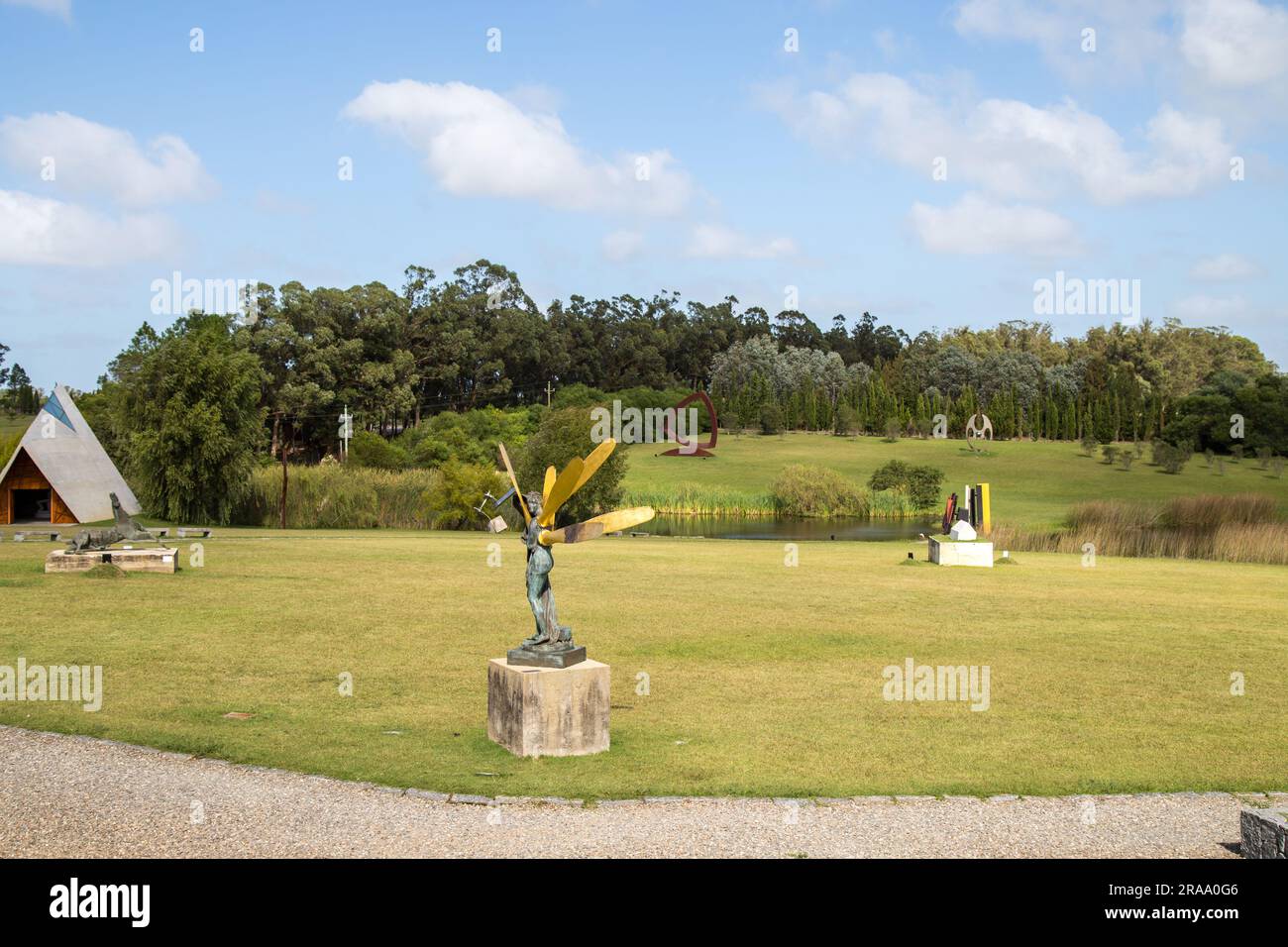 Art sculpture at Fundación Pablo Atchugarry, a renowned art foundation ...