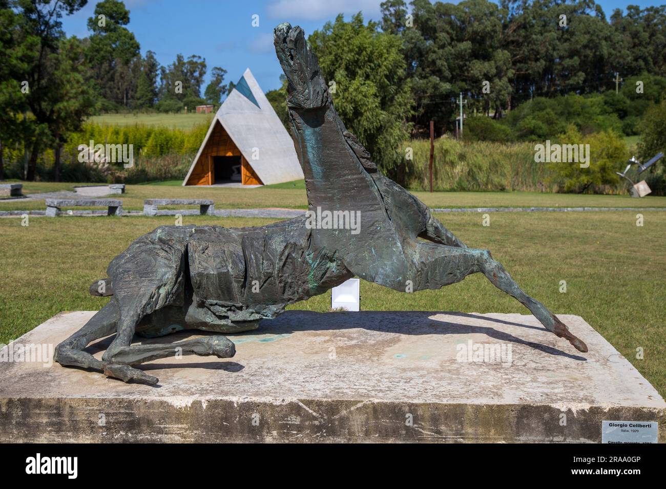 Art sculpture at Fundación Pablo Atchugarry, a renowned art foundation ...