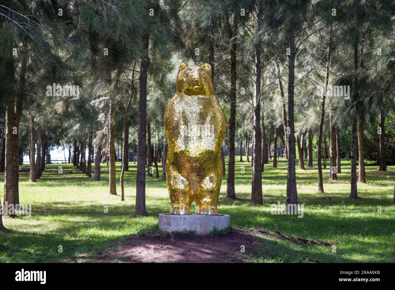 Art sculpture at Fundación Pablo Atchugarry, a renowned art foundation ...