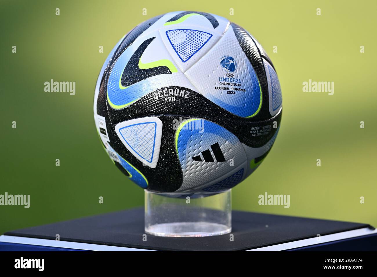 BUCHAREST, ROMANIA - JUNE 21: Details of a ball during the UEFA Under ...