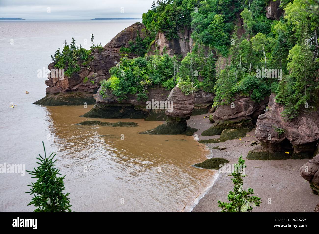 The bay of Fundy, New Brunswick.This bay is famous for having the ...