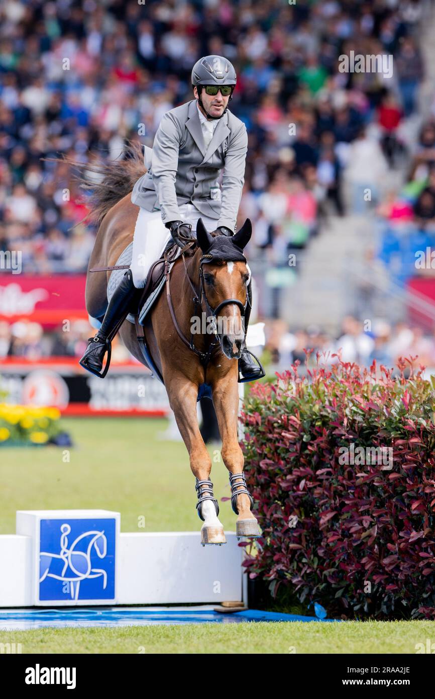 Aachen, Germany. 02nd July, 2023. Equestrian sport, show jumping: CHIO ...