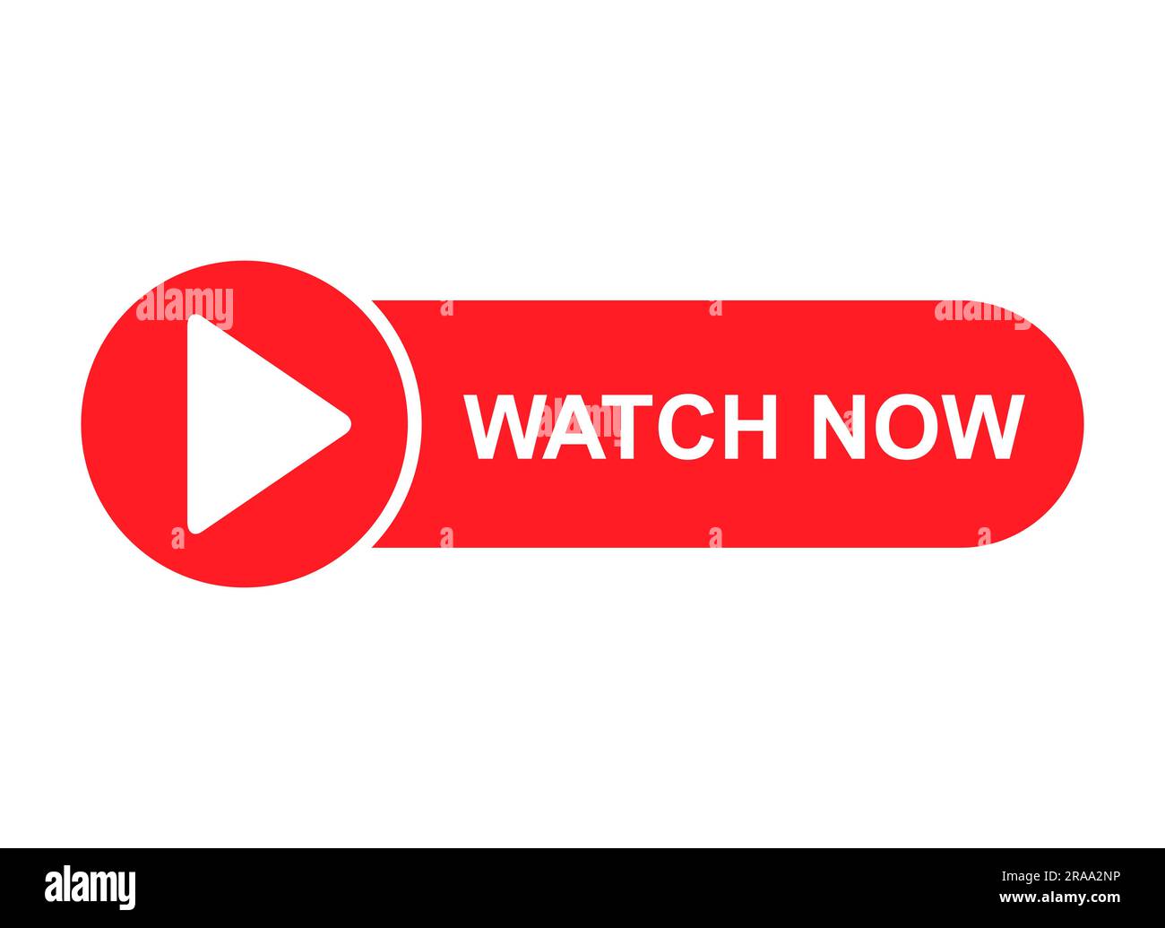 Watch now icon, website online button player symbol, play video vector ...