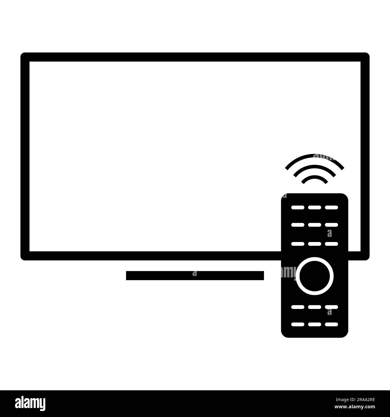 Remote tv device icon, control technology media television sign, web ...