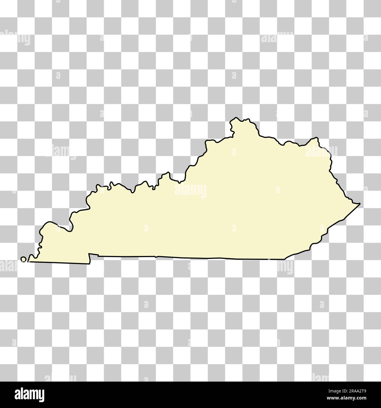 Kentucky map shape, united states of america. Flat concept icon symbol ...