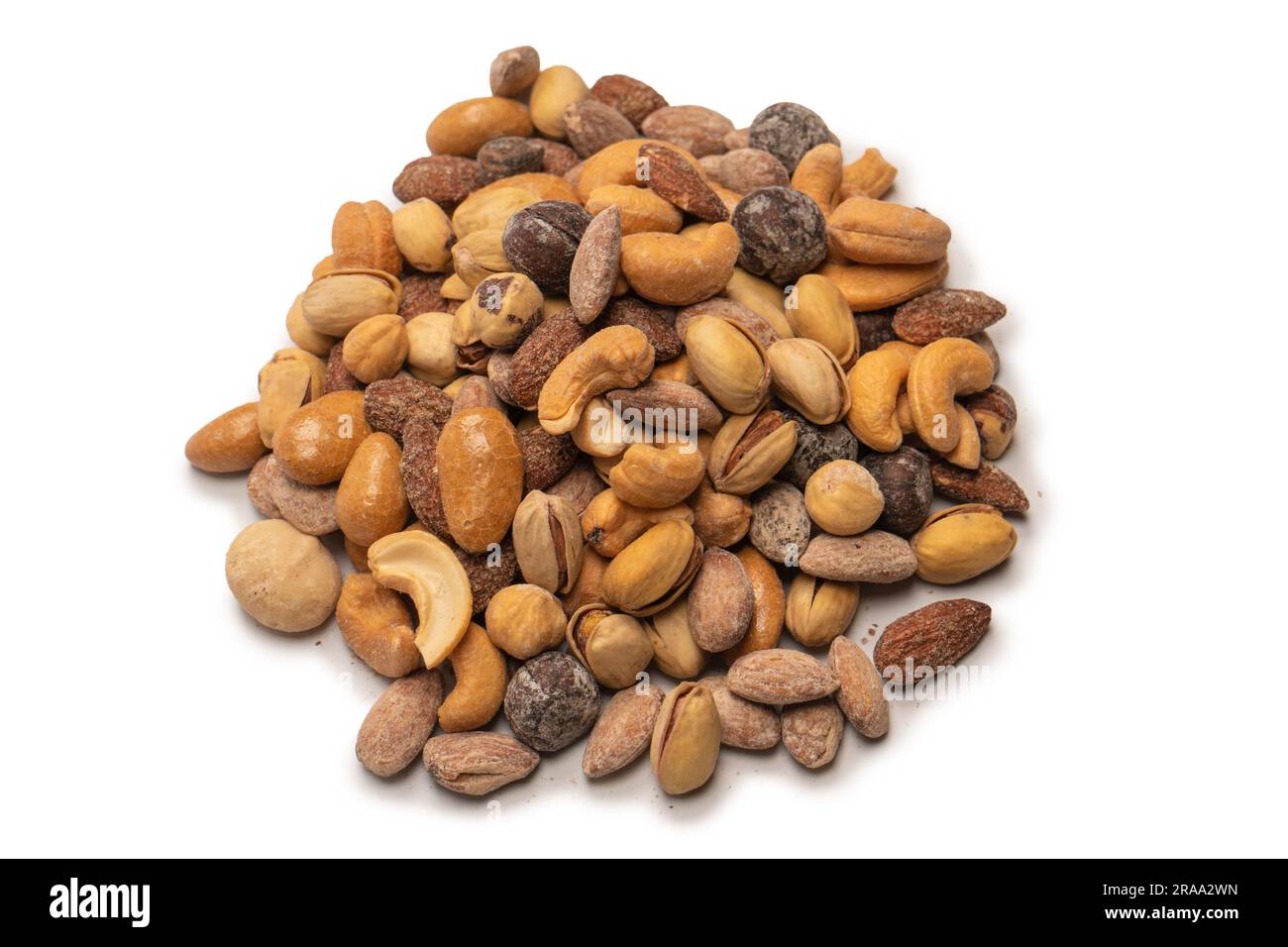 Variety raw nuts pistachios Cut Out Stock Images & Pictures - Alamy