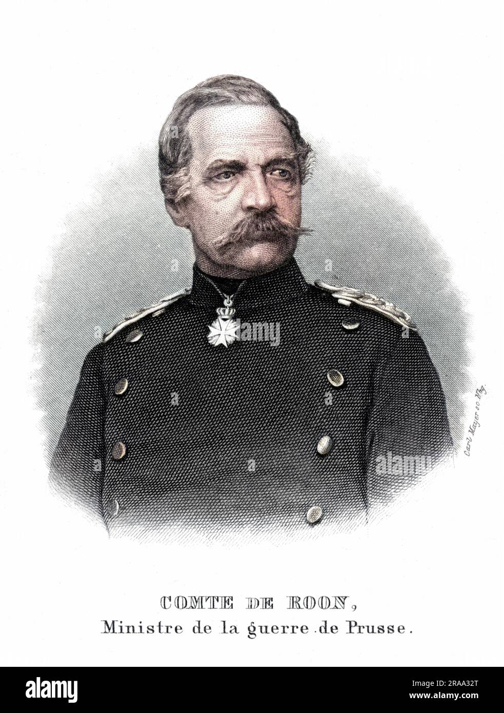 ALBRECHT THEODOR EMIL, graf von ROON Prussian soldier, minister for war ...