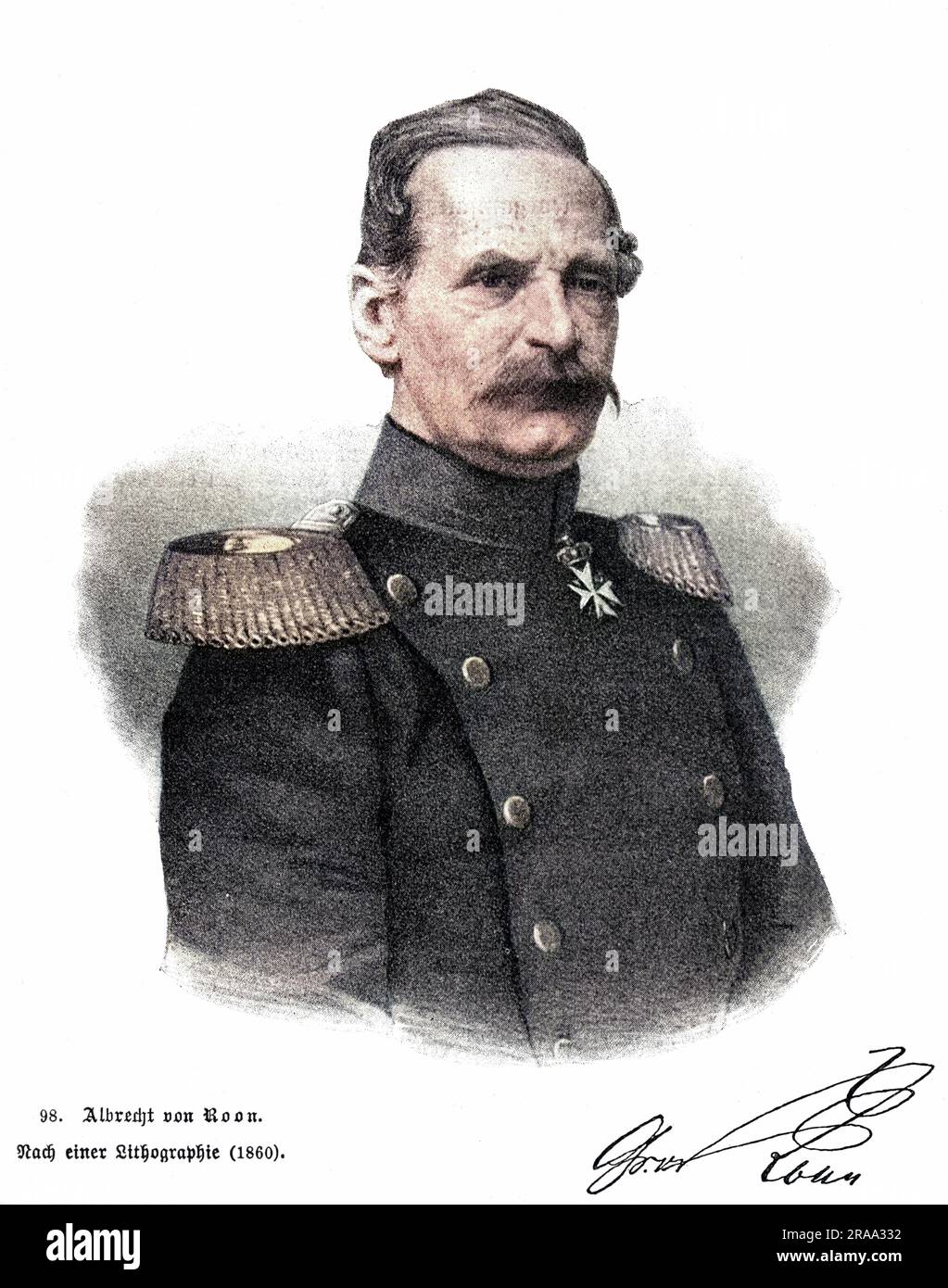 ALBRECHT THEODOR EMIL, graf von ROON Prussian soldier, minister for war ...