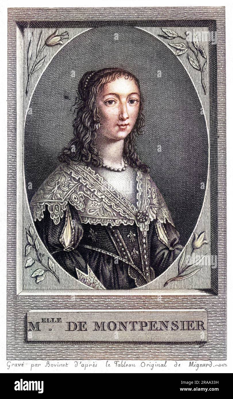 ANNE MARIE LOUISE d'ORLEANS, duchesse de MONTPENSIER, known as La ...