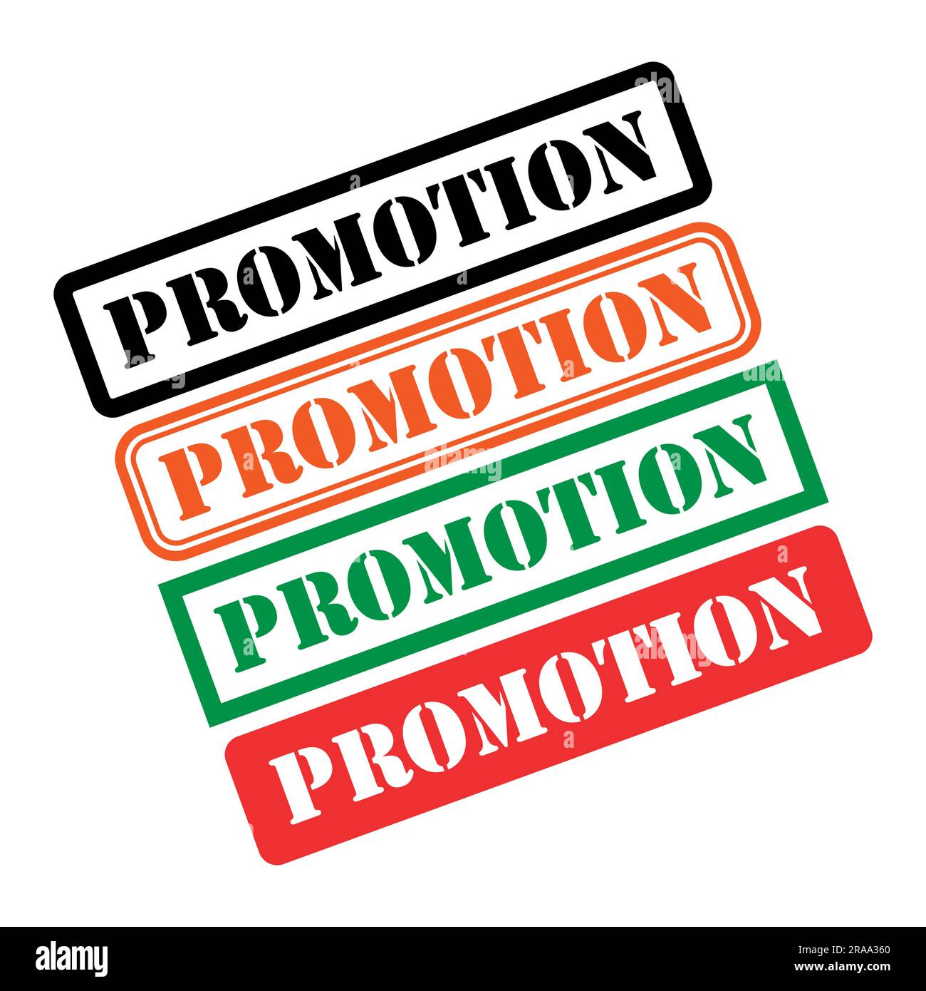 Set of Promotion stamp symbol, label sticker sign button, text banner ...