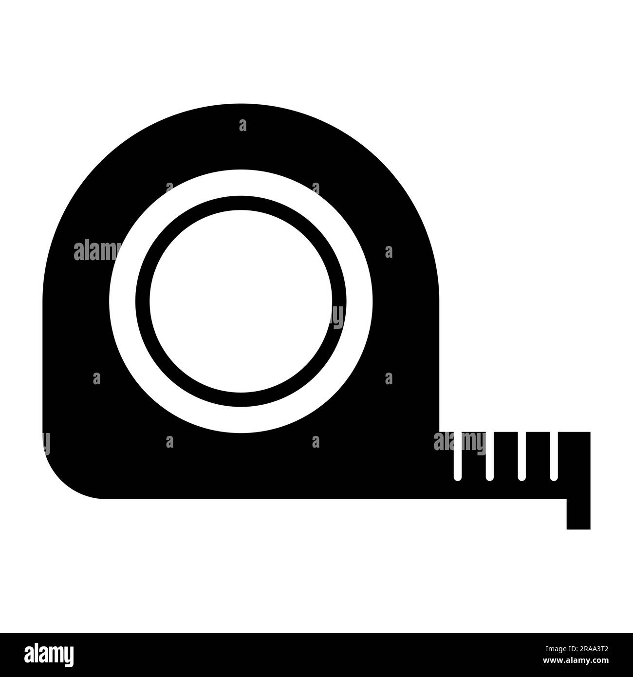 Measurement tape icon, measure tool concept design symbol, instrument ...