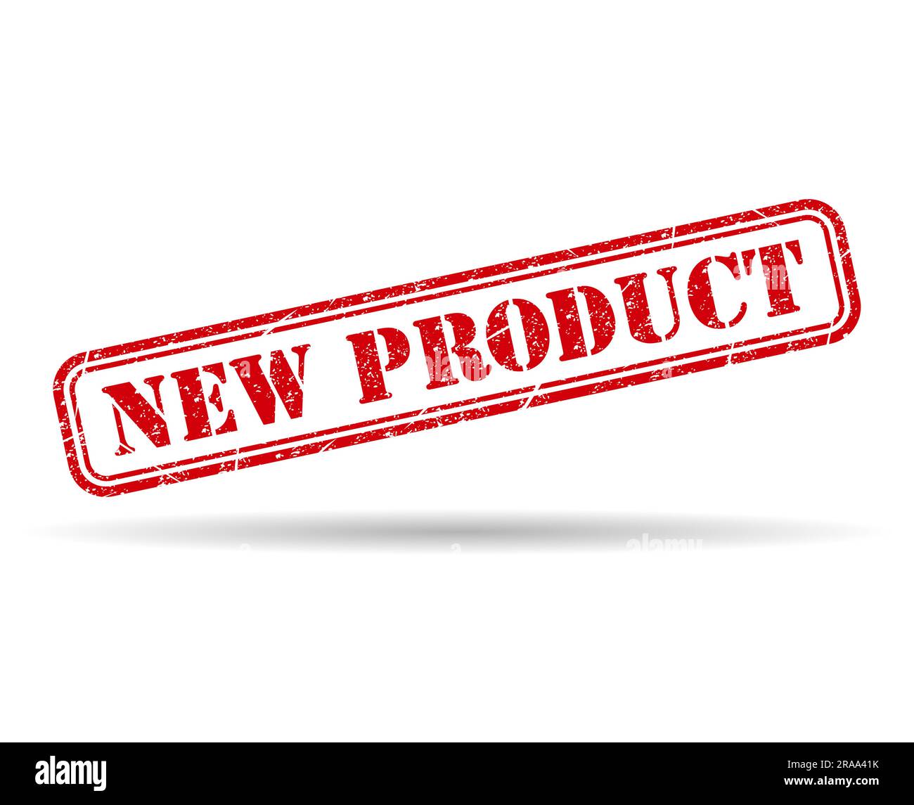 New product stamp symbol shadow, label sticker sign button, text banner ...