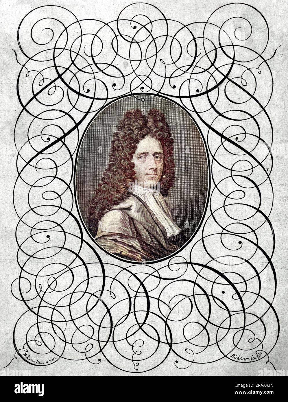 GEORGE SHELLEY calligrapher Date: 1666 - 1736 Stock Photo - Alamy