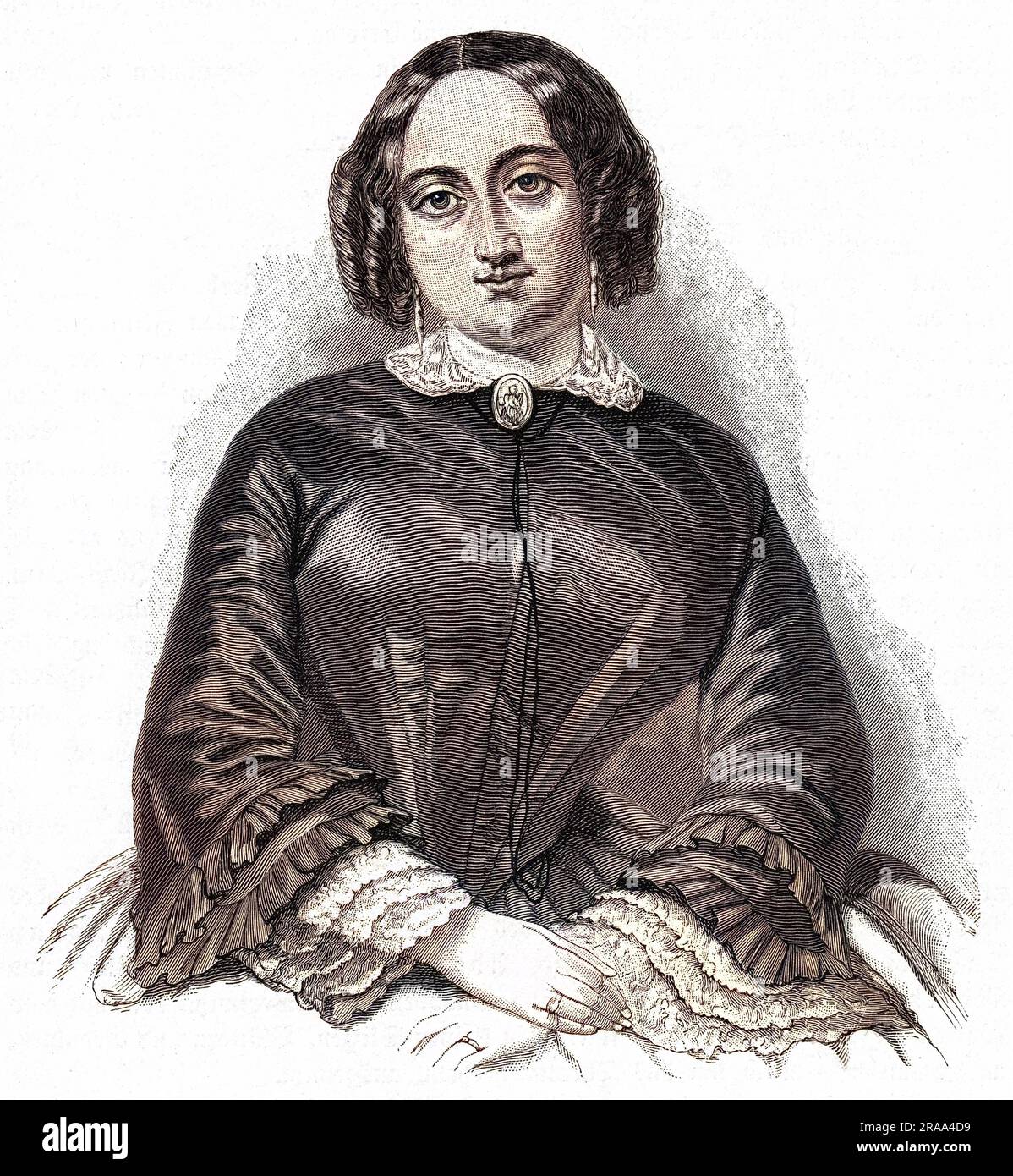 FANNY LEWALD STAHR German writer Date: 1811 - 1889 Stock Photo - Alamy