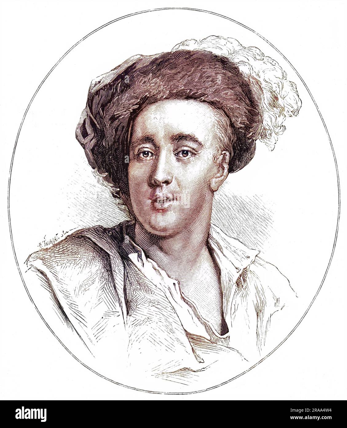 GABRIEL VINCENT THEVENARD French singer, at the Paris opera ...