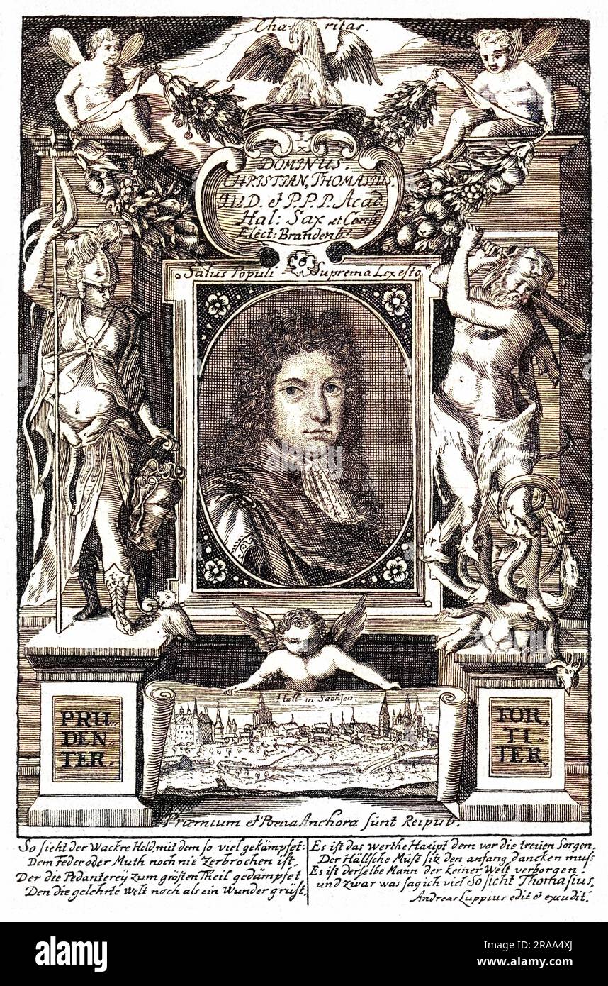 CHRISTIAN THOMASIUS German jurist and philosopher who opposed the ...
