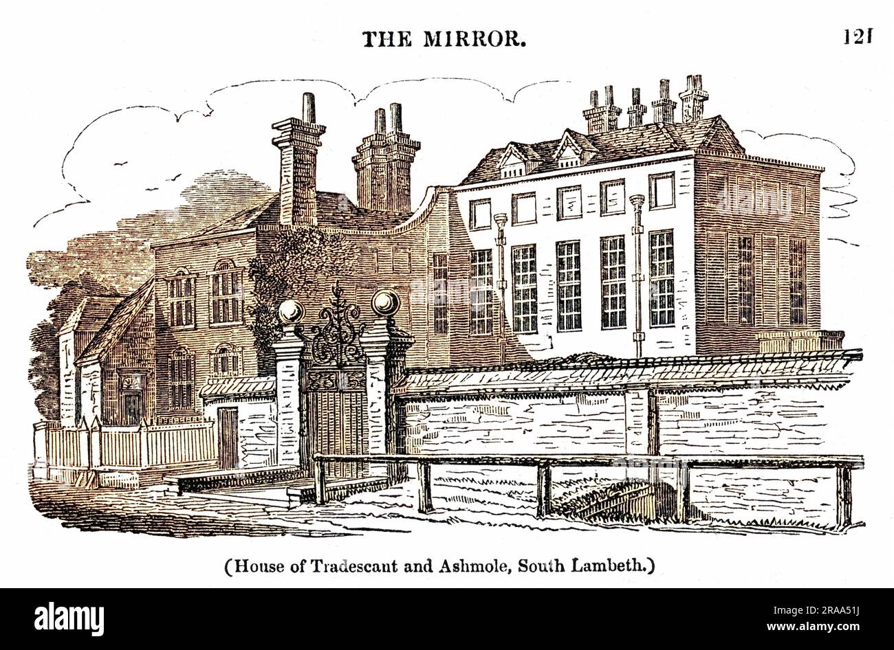 The home of the TRADESCANT family, and later Ashmole, in south Lambeth ...