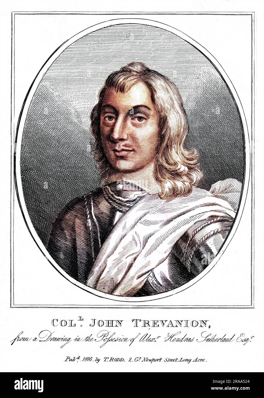 Colonel JOHN TREVANION Cornish military commander on the Royalist side ...