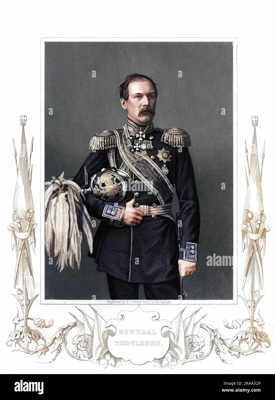 FRANZ EDVARD IVANOVICH, count TOTLEBEN Russian military commander, best ...