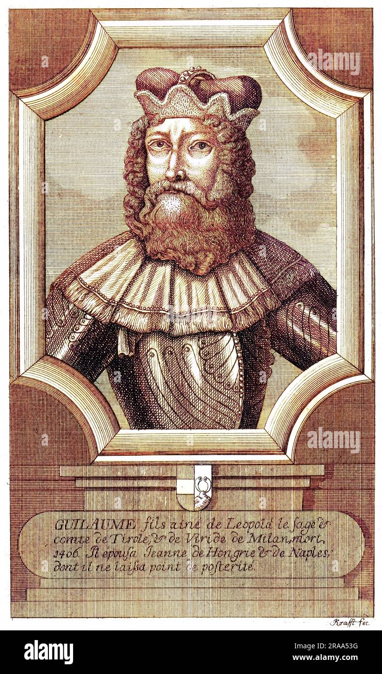 WILHELM HERZOG von TYROL Austrian noble, son of Leopld the Wise ...