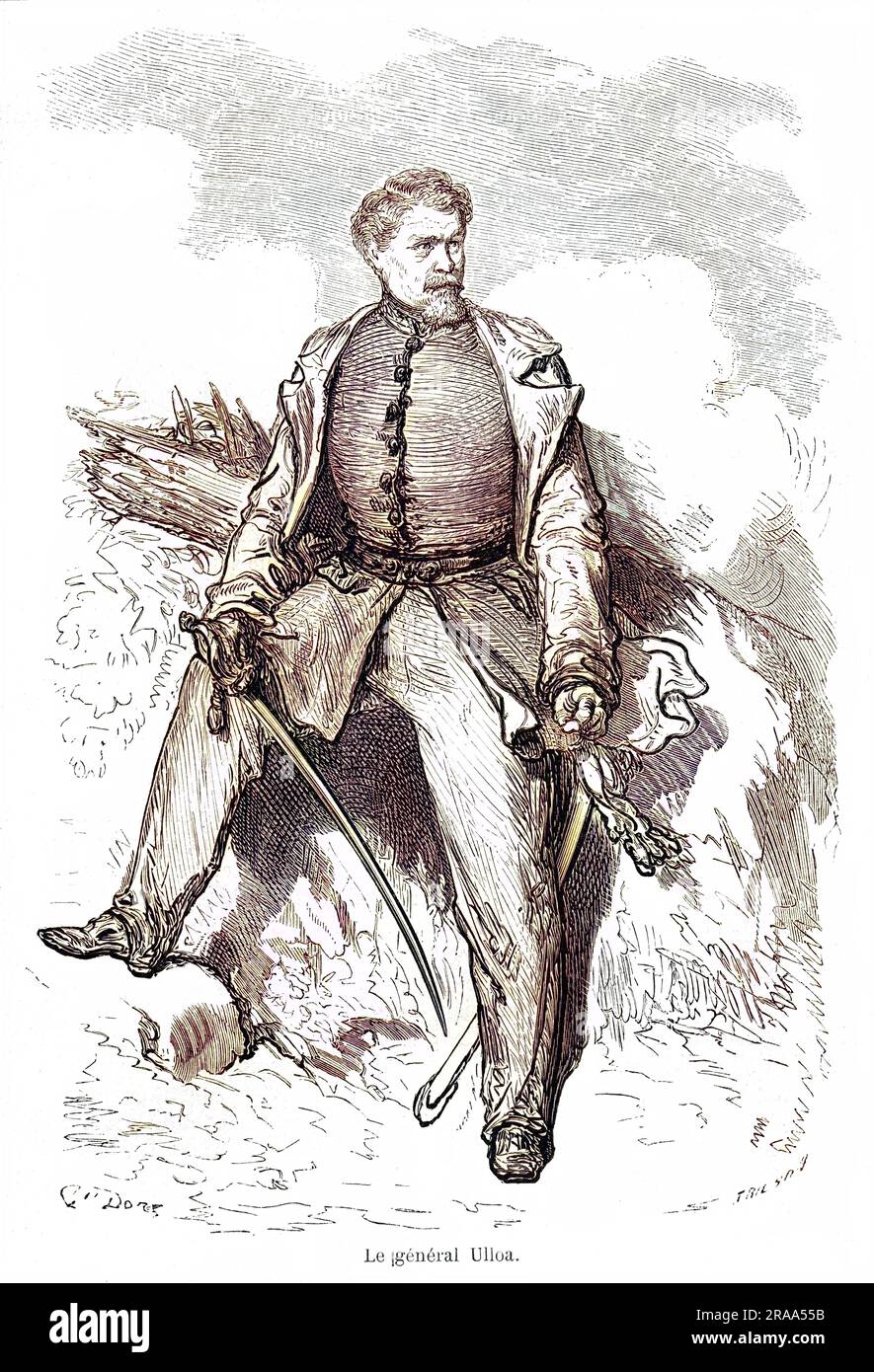 General JEROME ULLOA Spanish military Date: circa 1859 Stock Photo - Alamy