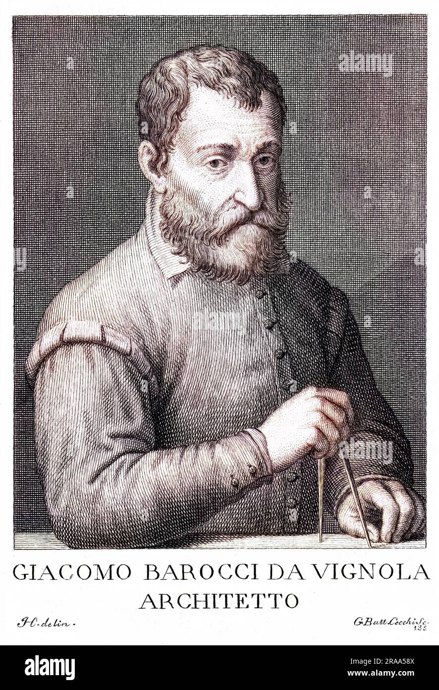 GIACOMO BAROZZIO da VIGNOLA Italian architect Date: 1507 - 1573 Stock ...
