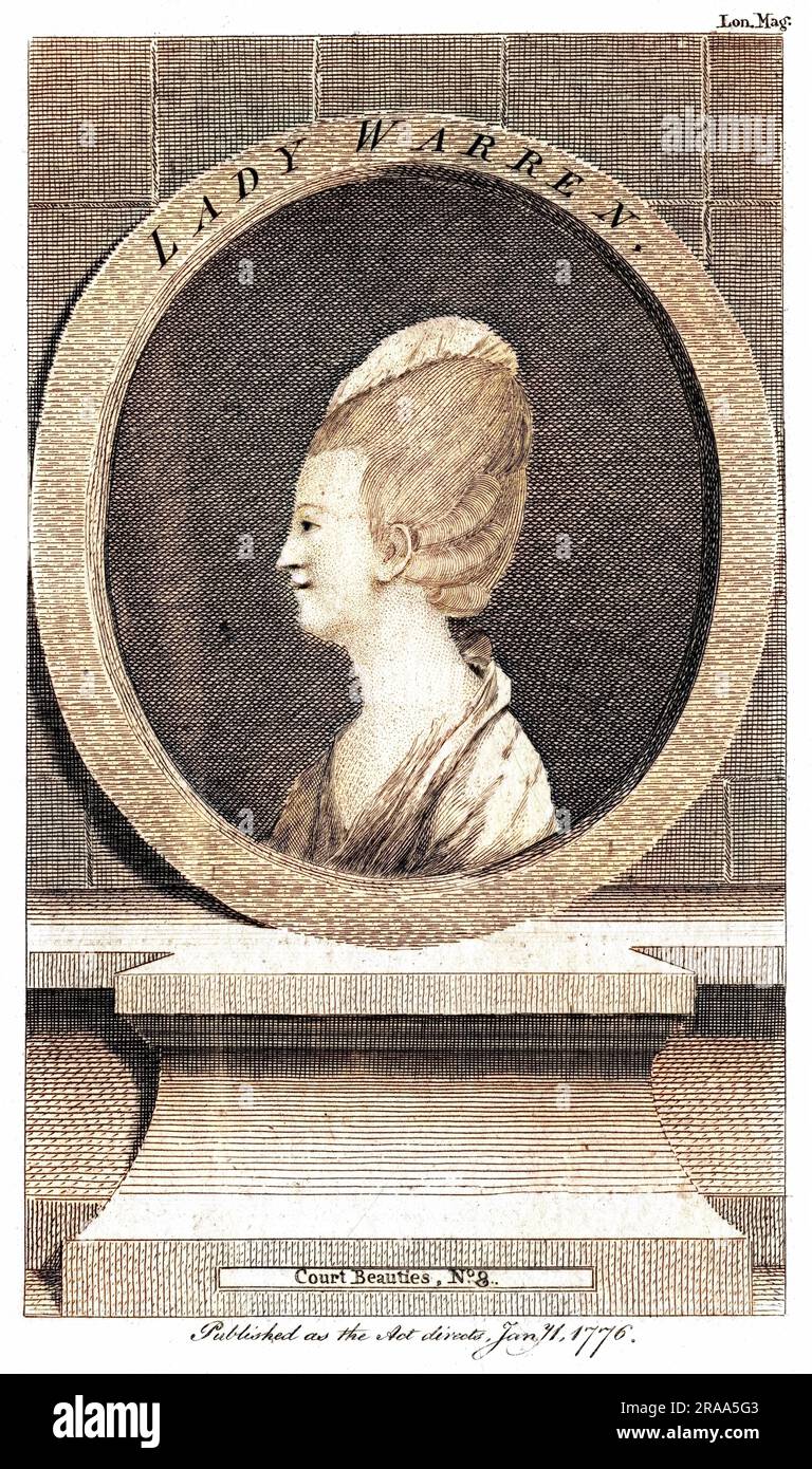 FRANCES lady WARREN wife of Sir George Warren Date: ? - 1804 Stock ...