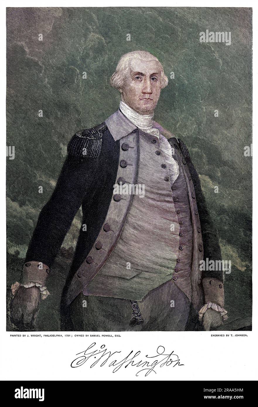 GEORGE WASHINGTON Commander in Chief of the American Army. with his ...