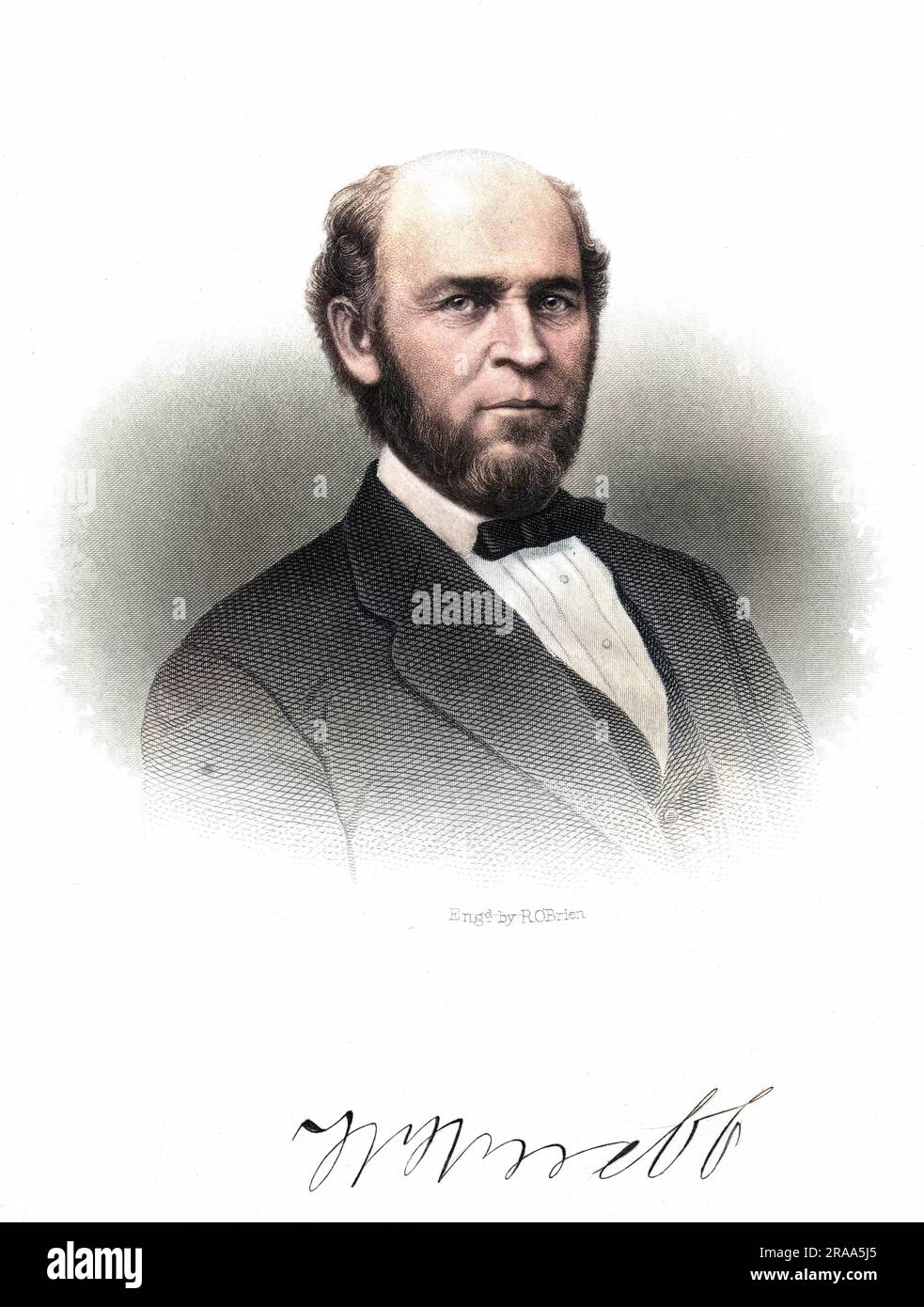 WILLIAM HENRY WEBB American shipbuilder with his autograph Date: 1816 ...