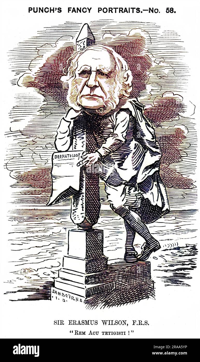 Sir WILLIAM JAMES ERASMUS WILSON medical Date: 1809 - 1884 Stock Photo ...